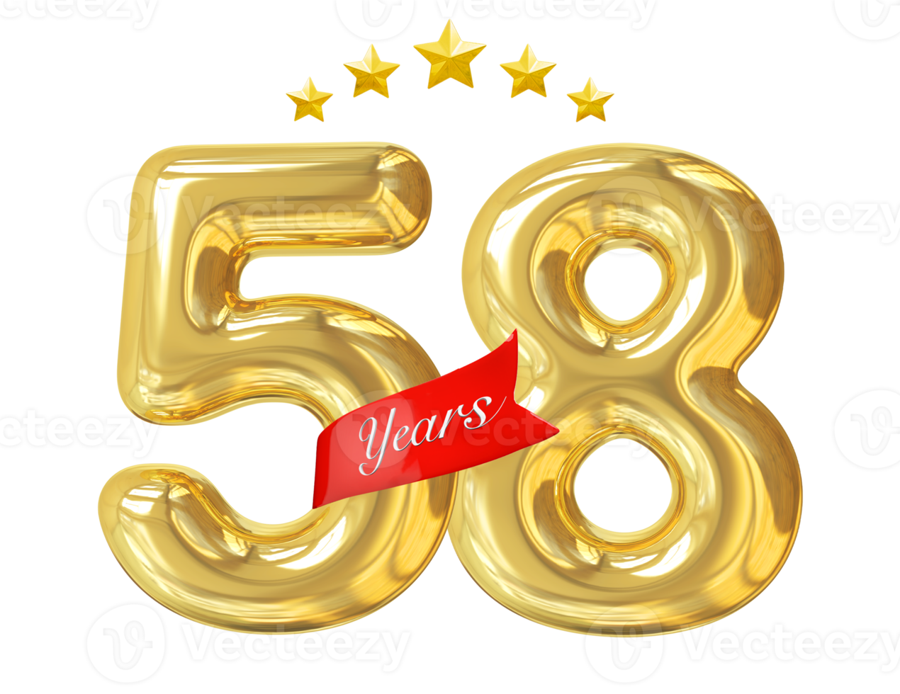 58 Años Aniversario Dorado 11297466 Png