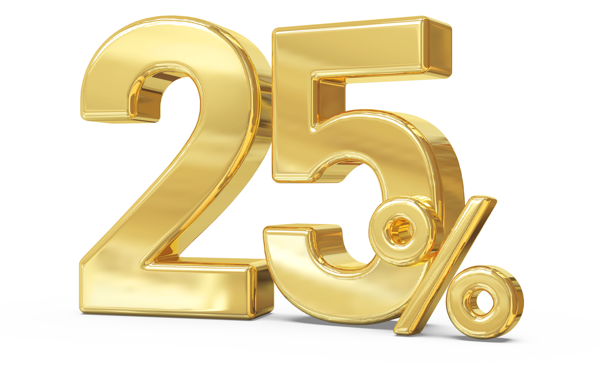 promotion 25 number percent 3d 11297598 PNG
