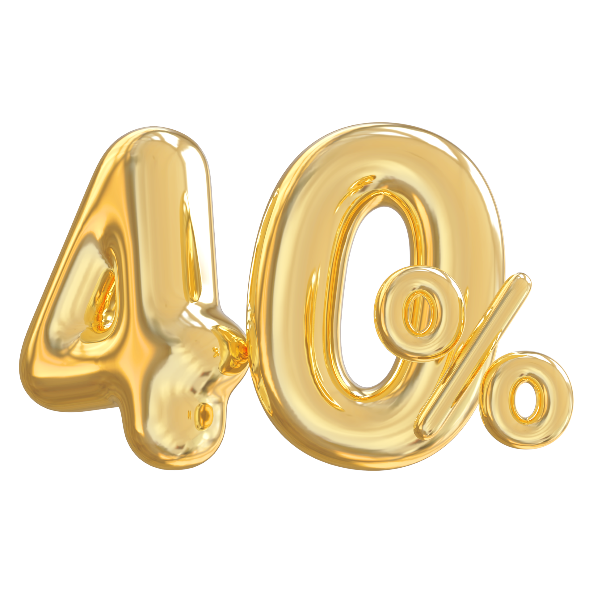 Sale Number 40 Percent Off Golden 11297693 PNG