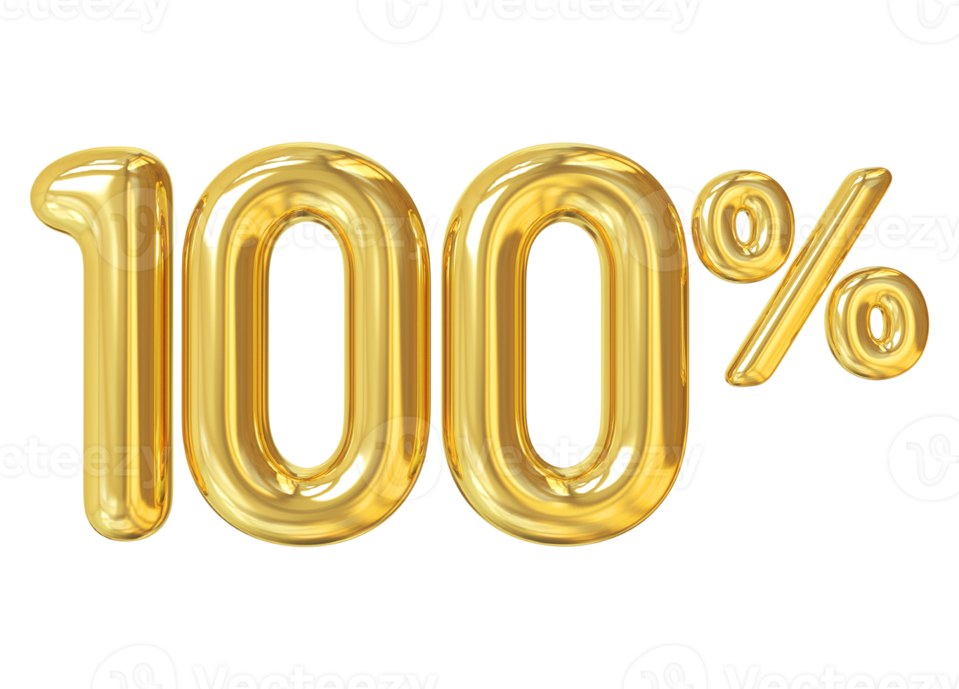 N mero 100 Por Ciento De Lujo Dorado 11297696 PNG