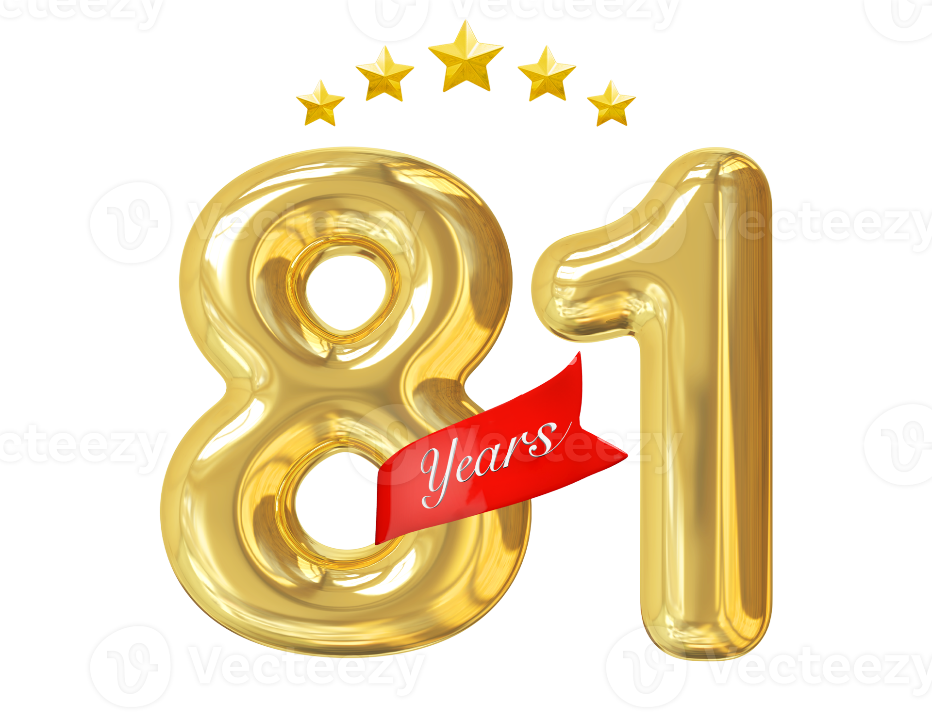 81 Years Anniversary Golden 11297861 PNG 81 Years Anniversary Golden 11297861 PNG