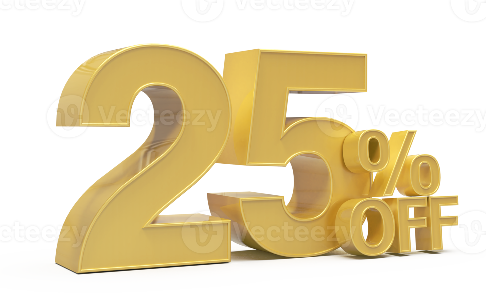 Sale Number 25 Percent Off Golden 11298011 PNG