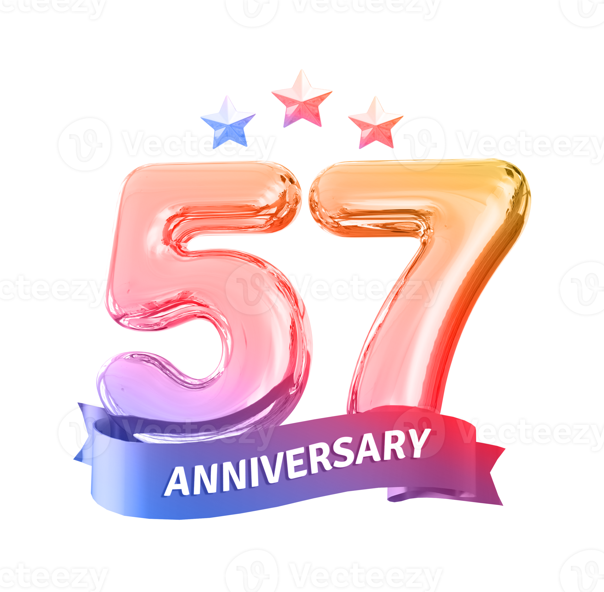 57 years anniversary number 11298086 PNG
