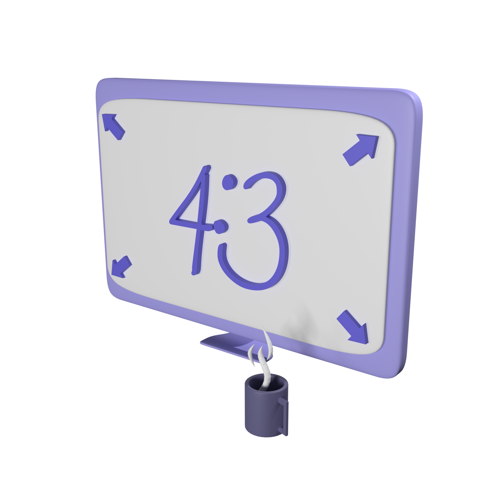 3d Render Ui Aspect Ratio Small Perspective View 11300019 Png