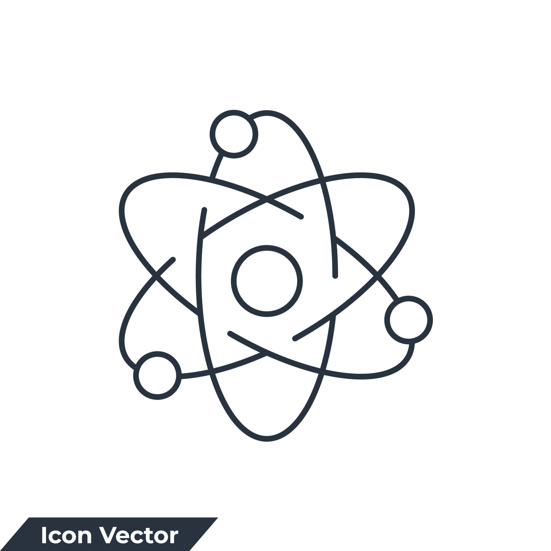 physics icon logo vector illustration. Molecular atom neutron ... physics icon logo vector illustration. Molecular atom neutron ...