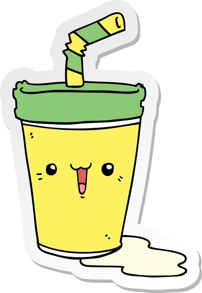 pegatina de un lindo refresco de dibujos animados 11304434 Vector en ... pegatina de un lindo refresco de dibujos animados 11304434 Vector en ...