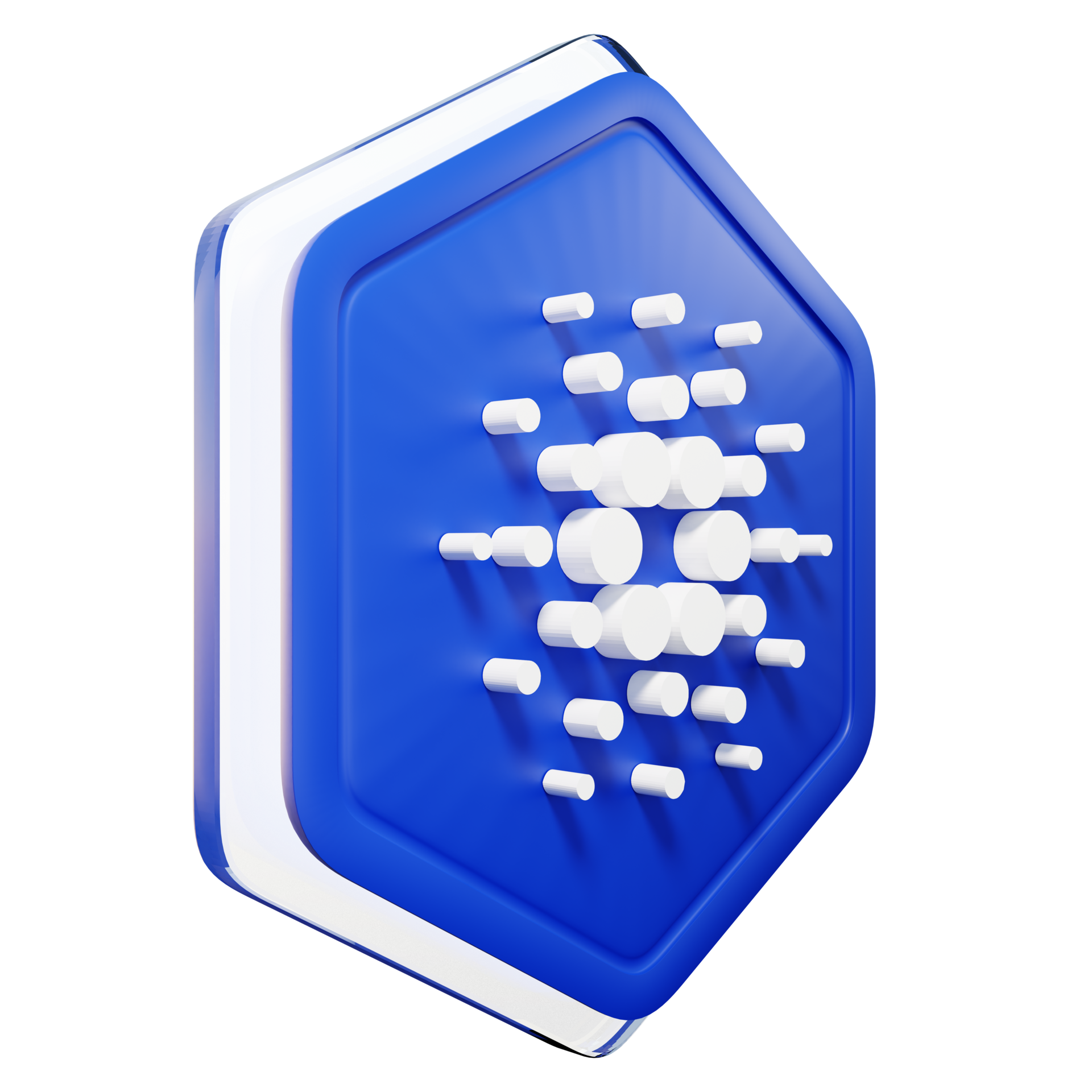Cardano Ada Abzeichen Krypto 3d Rendering 11307274 Png