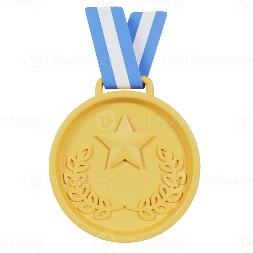 3D Gold Medal Star Illustration Premium PNG 11308346 PNG