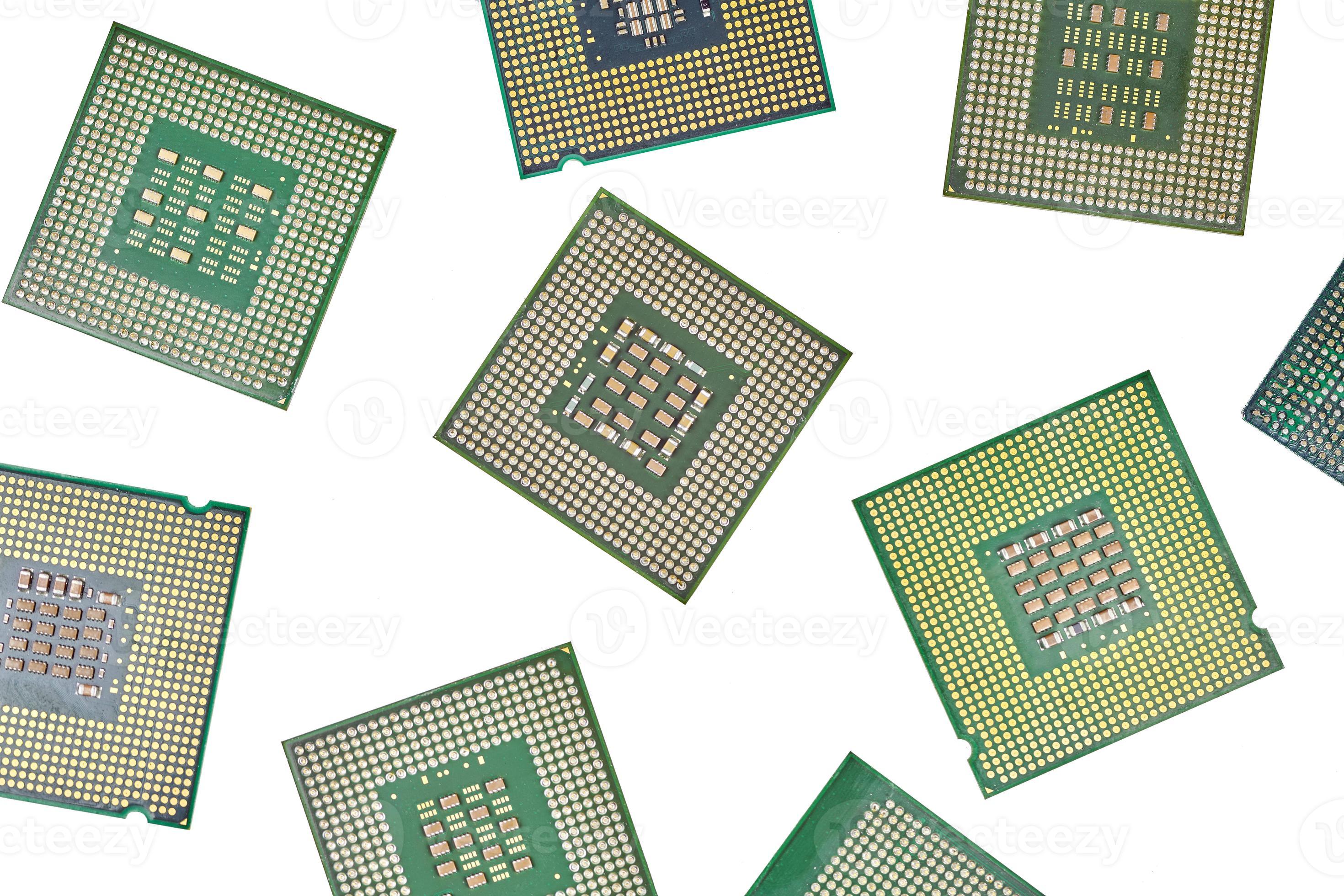 Bunch of CPU, central processor units, isolated background 11308673 Stock Photo at Vecteezy