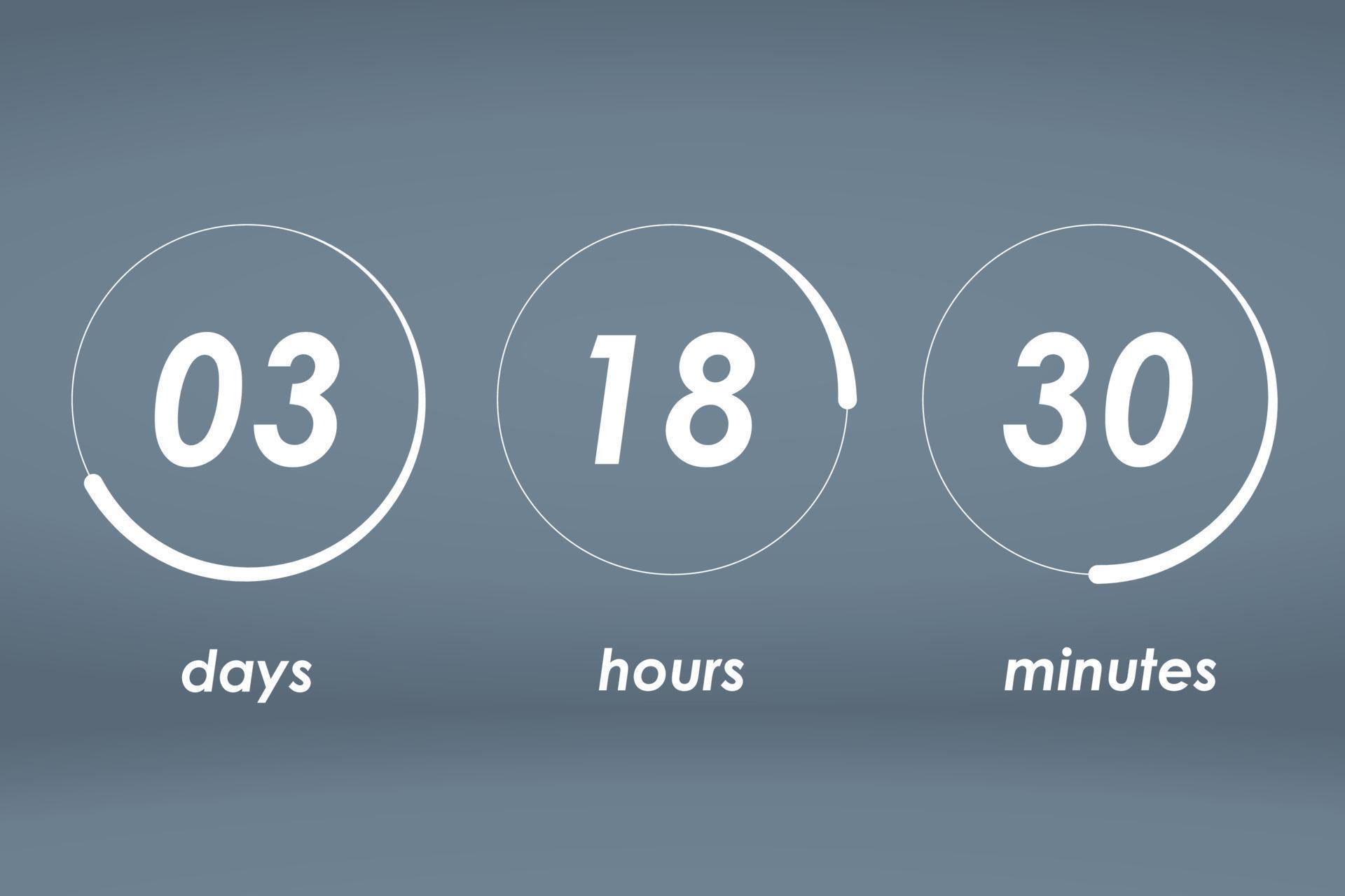 Countdown web site vector template 11310199 Vector Art at Vecteezy