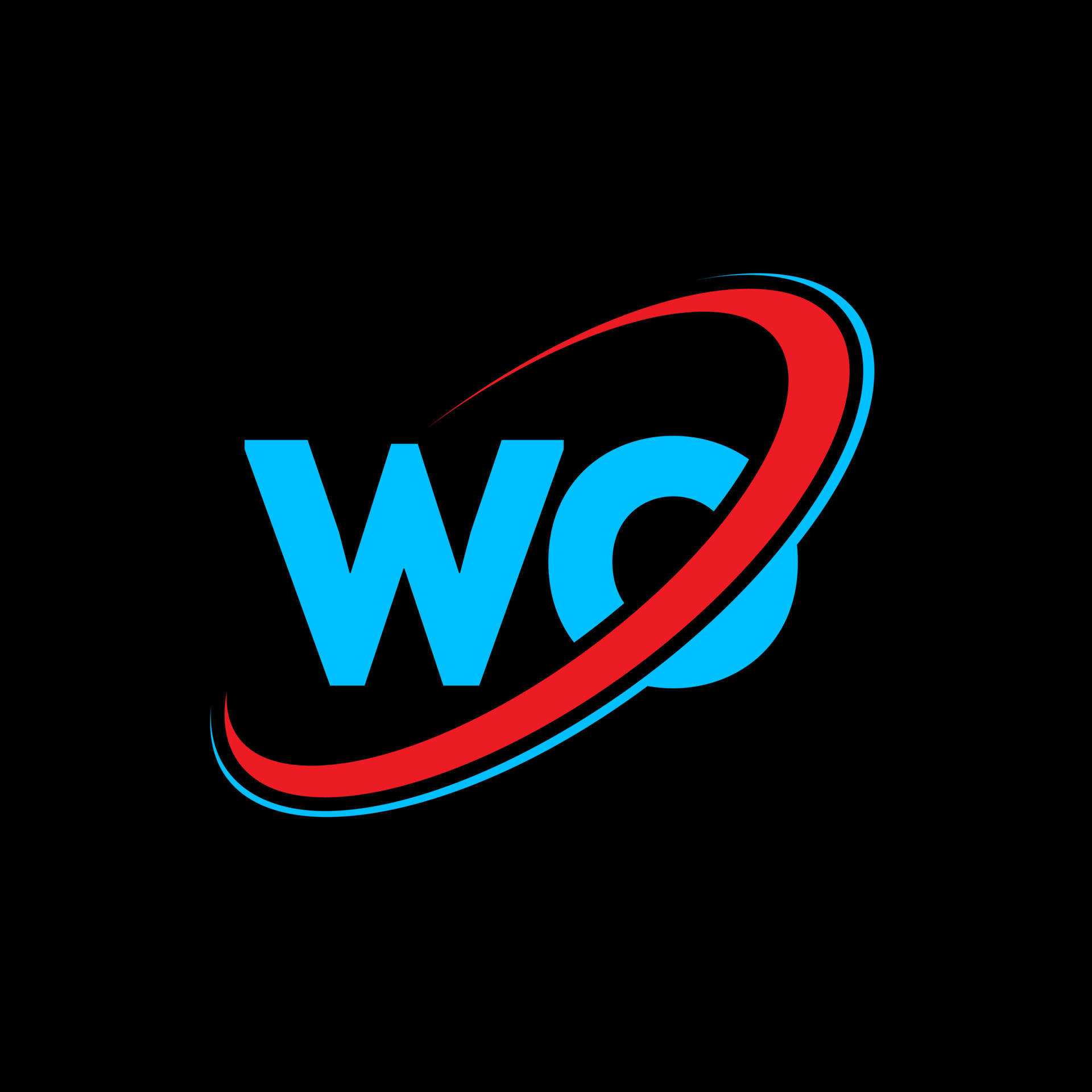 diseño del logotipo de la letra wo wo. letra inicial wo círculo vinculado en mayúsculas logo ...