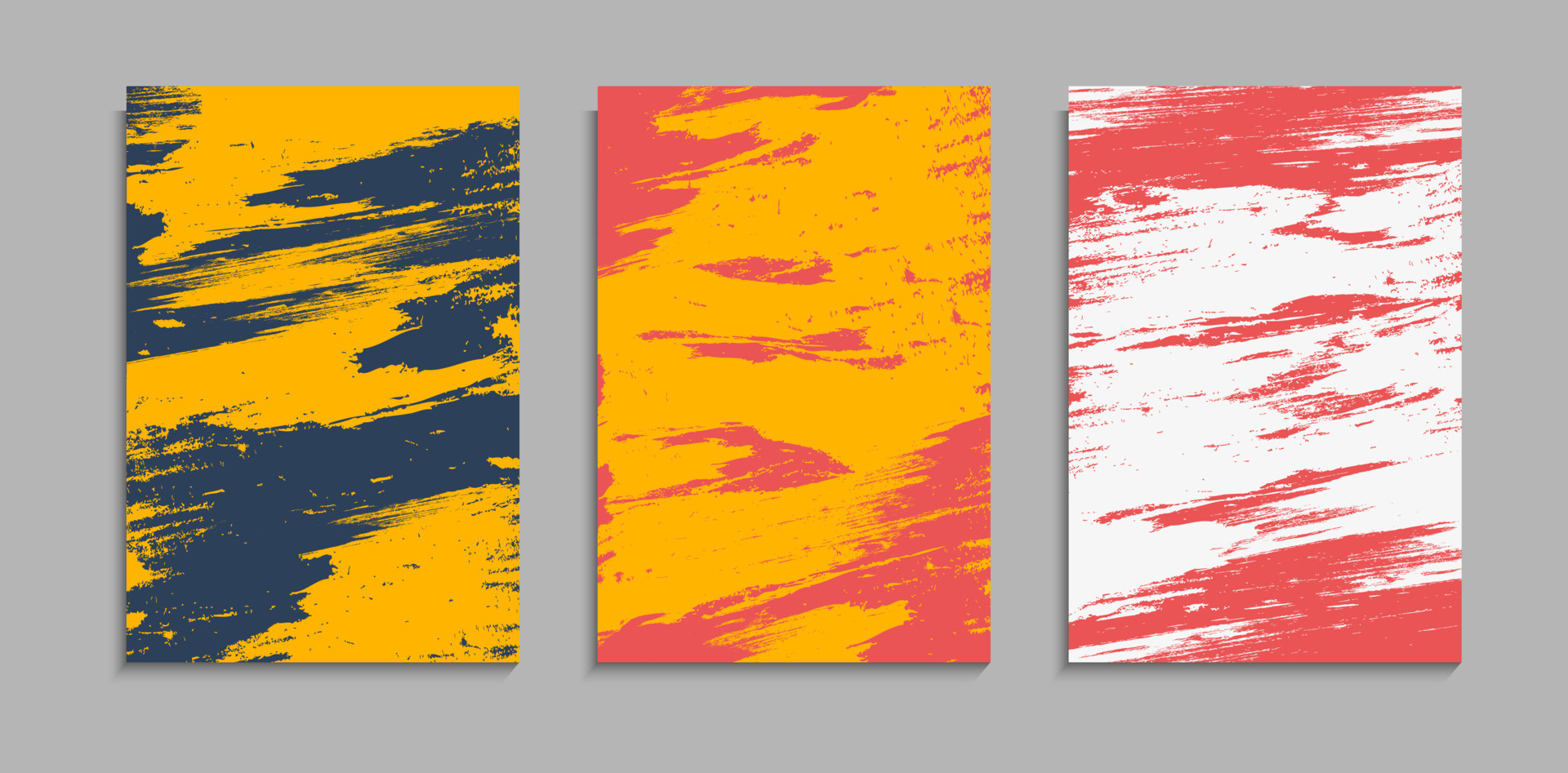 Set Of Abstract Grunge Scratch Texture Background A4 Template 11311998 ...