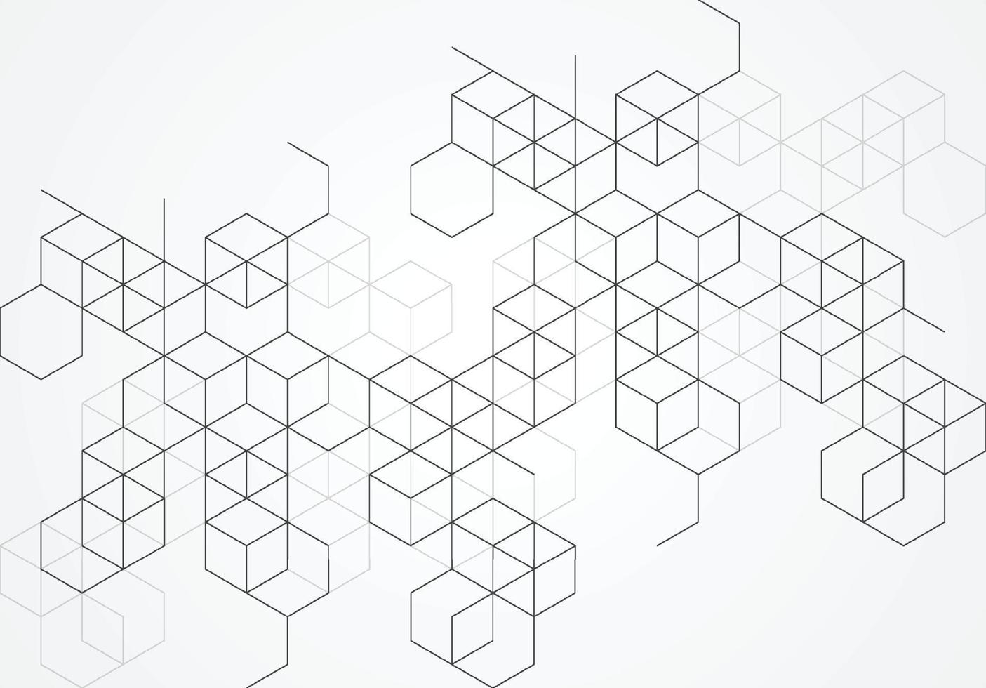 Blockchain Concept Banner With Abstract Geometric Polygonal With Connecting Dots And Lines