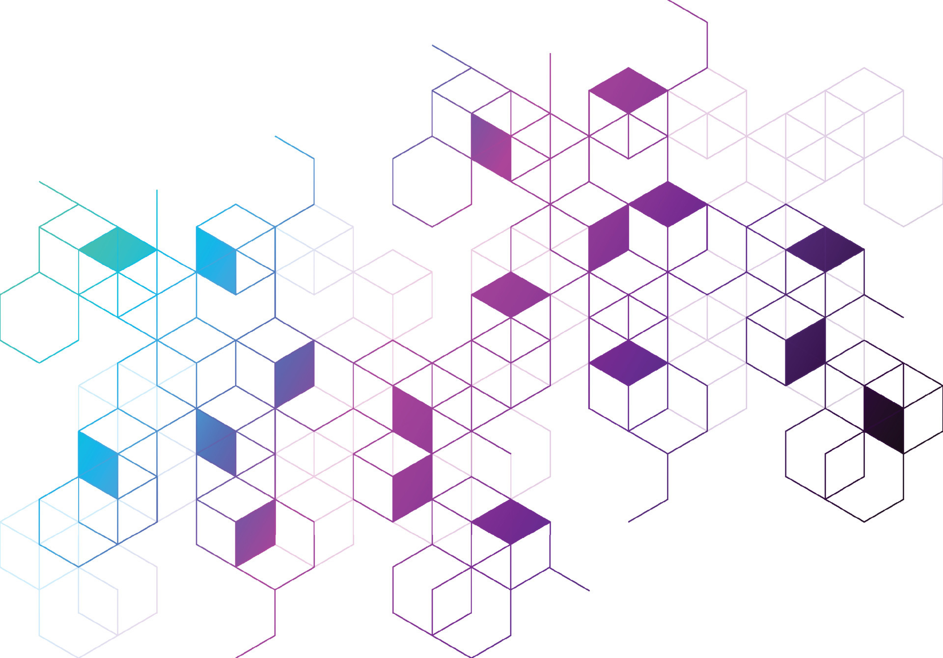 Blockchain Concept Banner With Abstract Geometric Polygonal With Connecting Dots And Lines