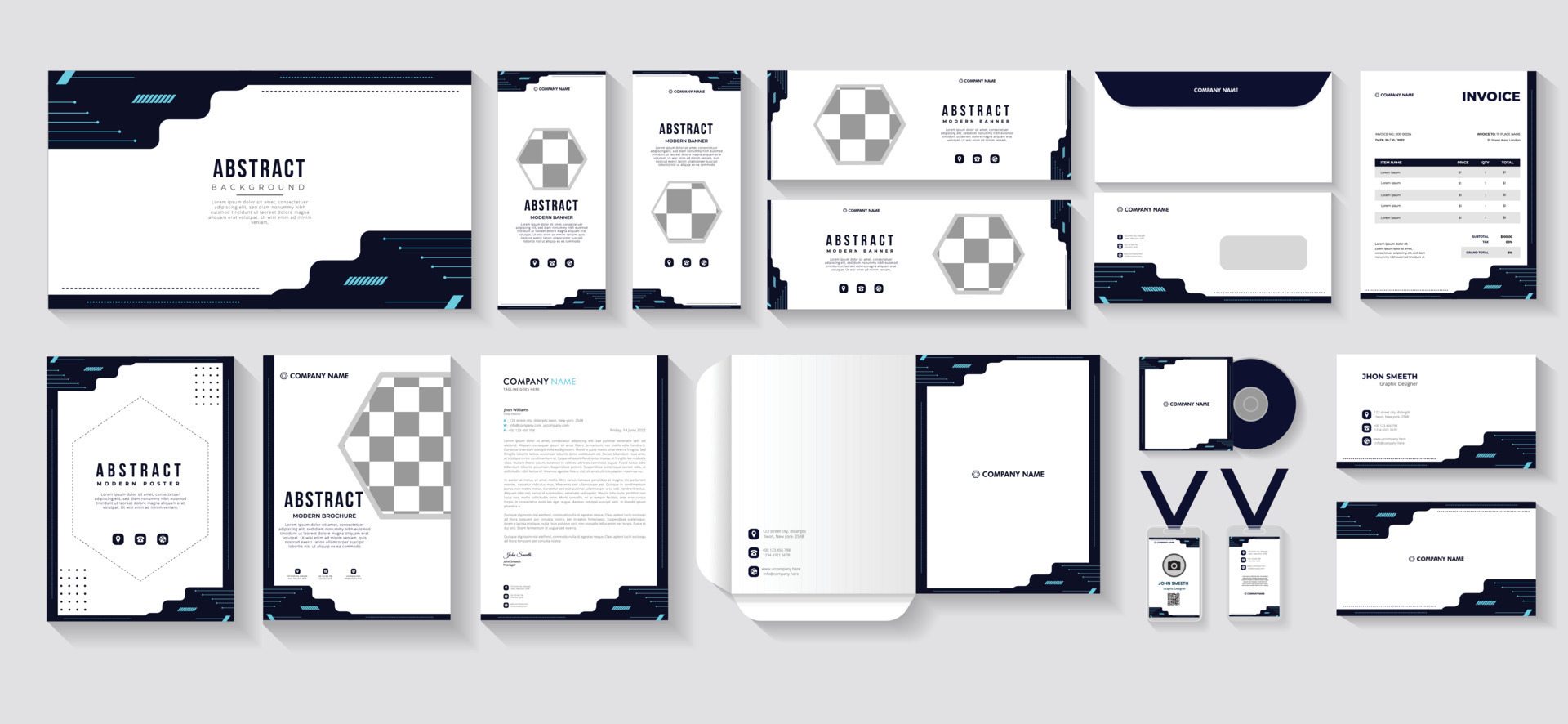 Modern creative Abstract Brand Identity Stationery Design Set 11315364 ... Modern creative Abstract Brand Identity Stationery Design Set 11315364 ...