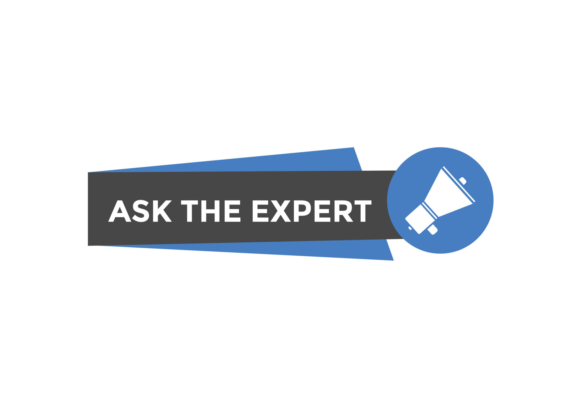 Ask The Expert Button Ask Expert Speech Bubble Ask Expert Banner Label 11320213 Vector Art At