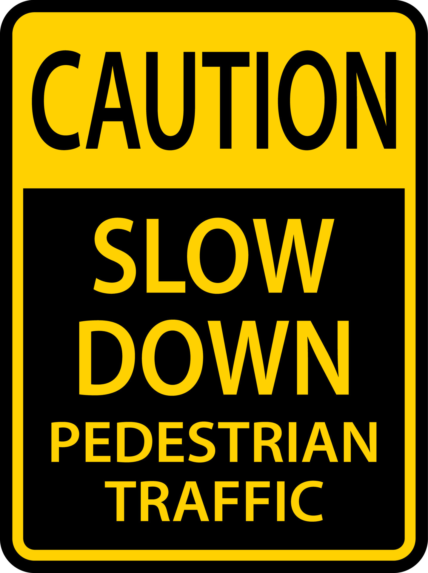 Caution Slow Down Sign On White Background 11323539 Vector Art at Vecteezy Caution Slow Down Sign On White Background 11323539 Vector Art at Vecteezy