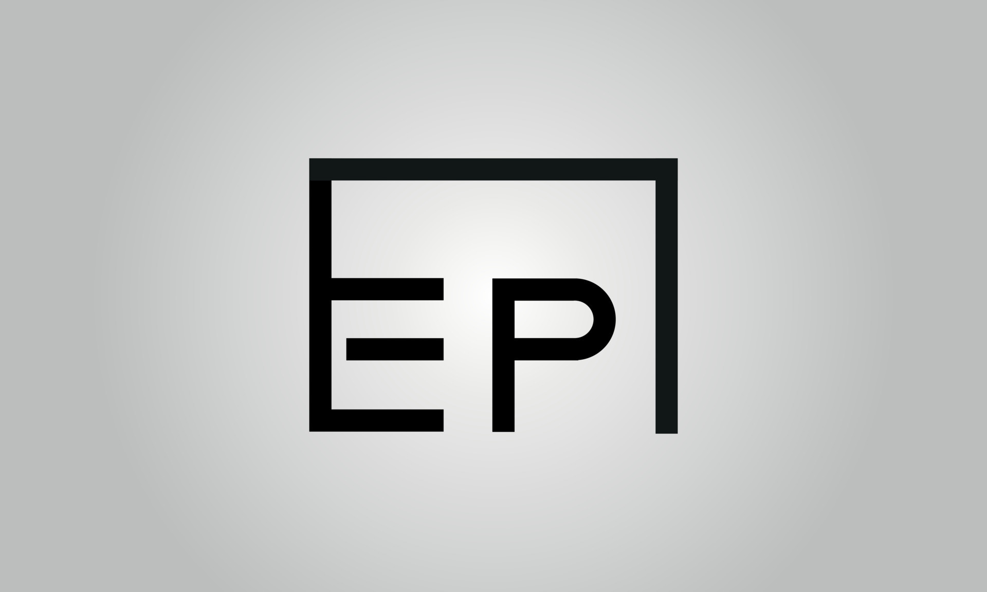 diseño del logotipo de letra ep. logotipo de ep con forma cuadrada en ... diseño del logotipo de letra ep. logotipo de ep con forma cuadrada en ...