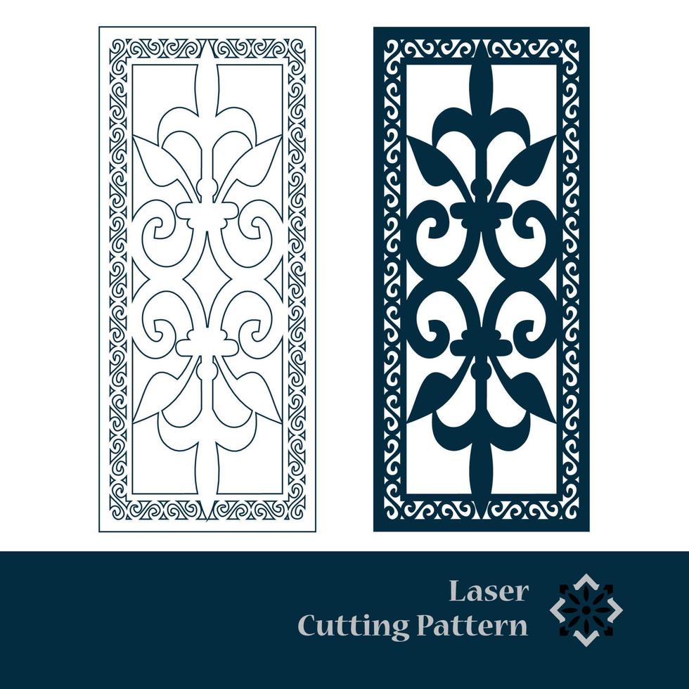 Laser And Cnc Cut Pattern Vector Template With Abstract Geometric