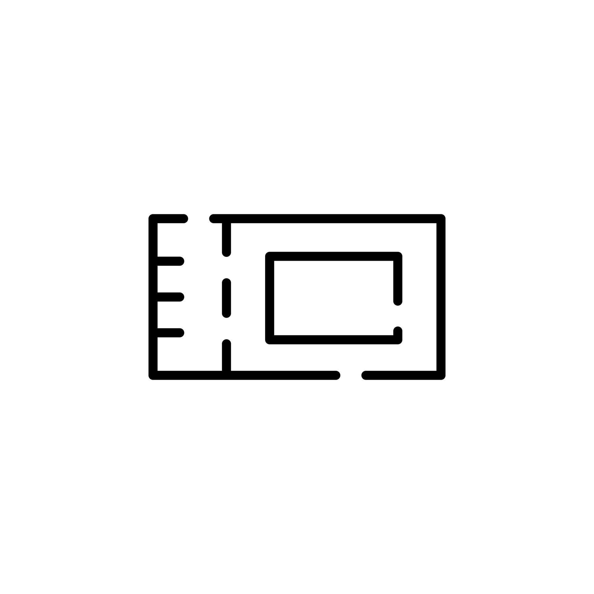 Ticket Pass Event Voucher Dotted Line Icon Vector Illustration Logo Template Suitable For