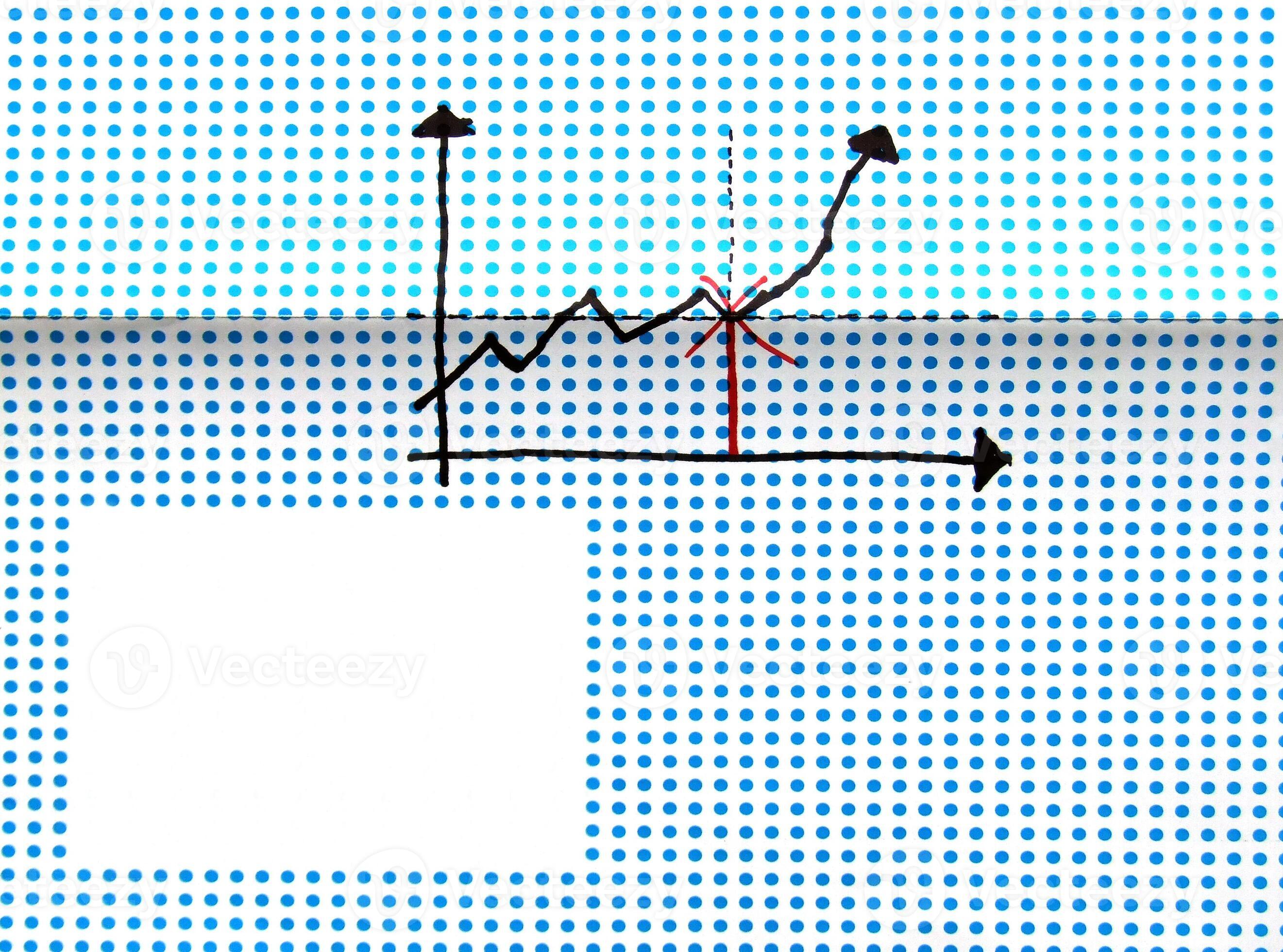 Stock Graph Drawing With Empty Space For Write Message 11331157 Stock