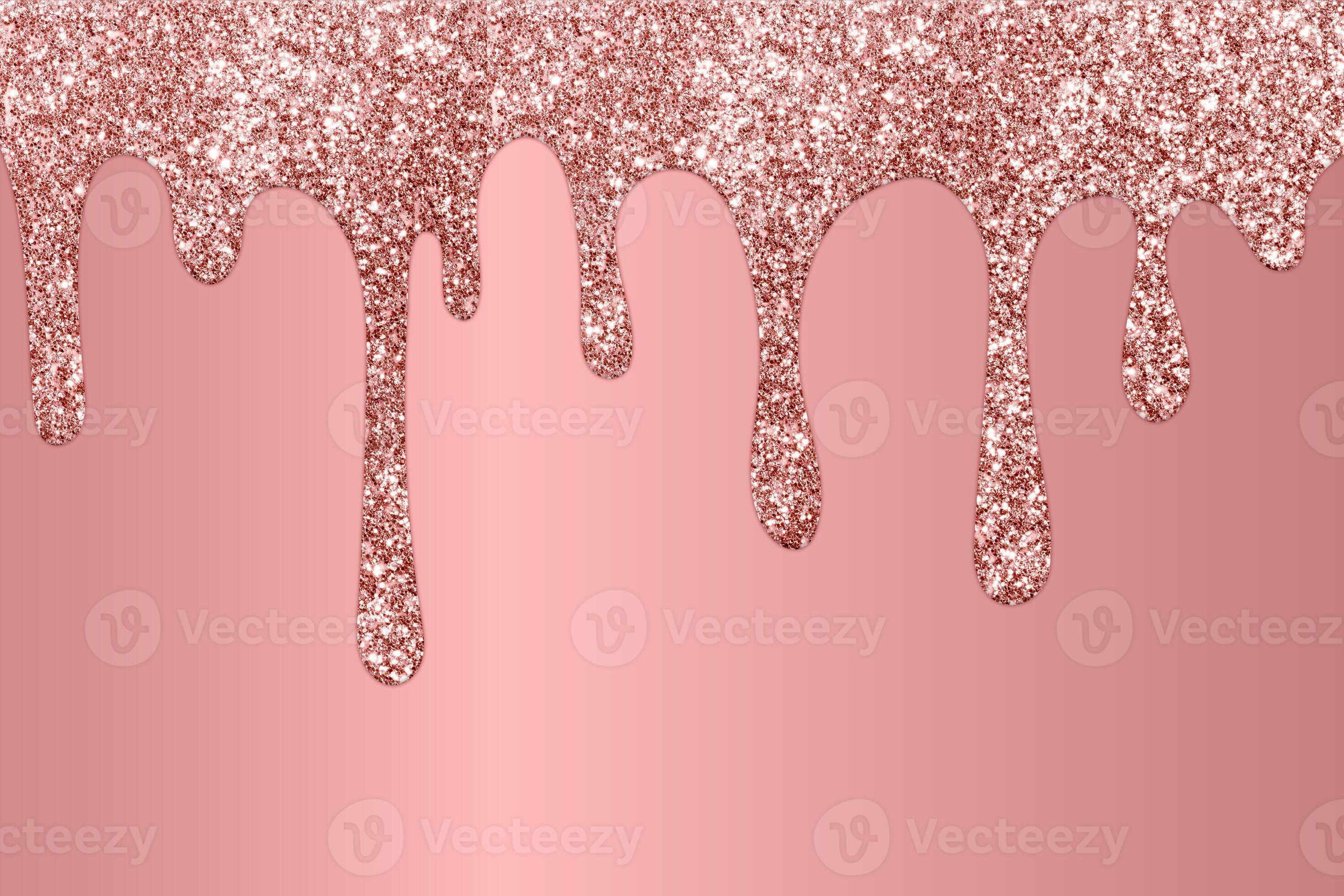 Rose Gold dripping glitter background, Dripping Glitter Background 11331779 Stock Photo at Vecteezy