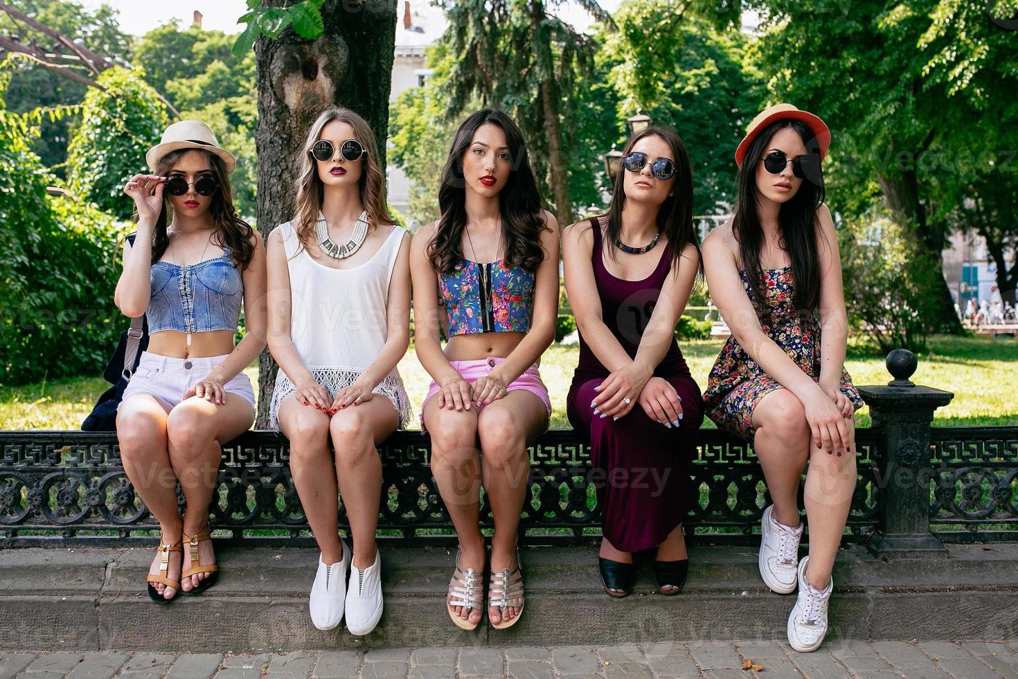 five beautiful young girls 11340424 Stock Photo at Vecteezy