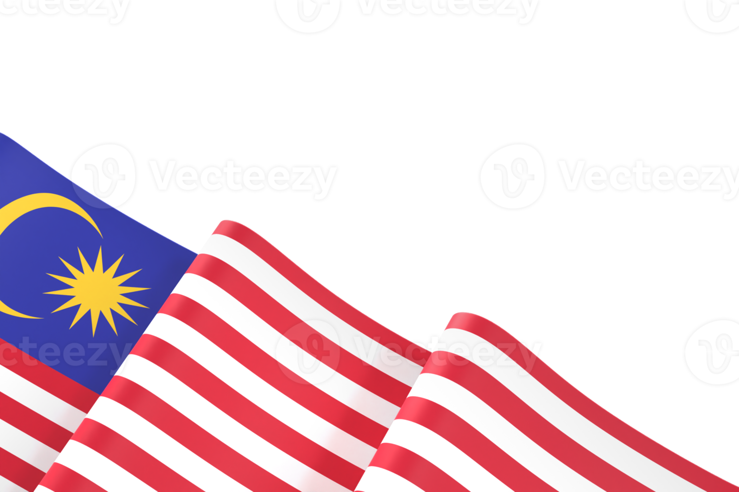 Malaysia Flag Design National Independence Day Banner Element