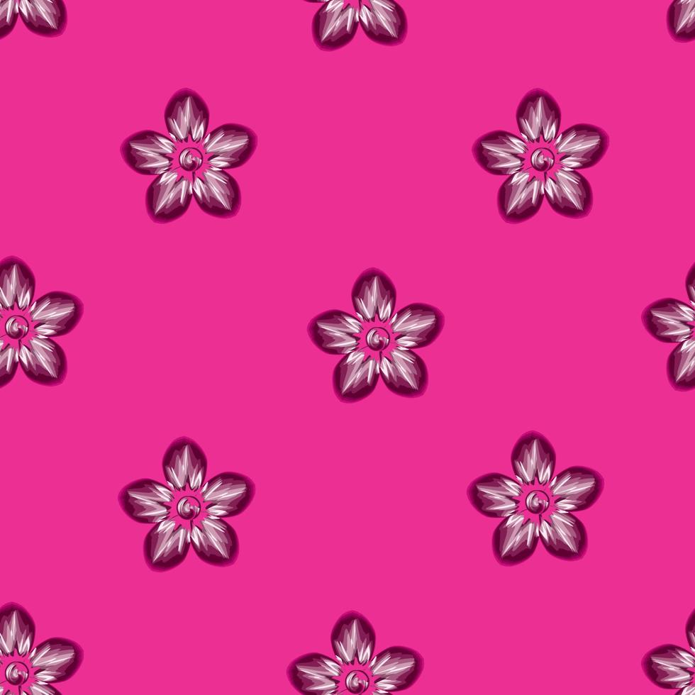 Flower colorful illustration pattern seamless fabric texture print on ...