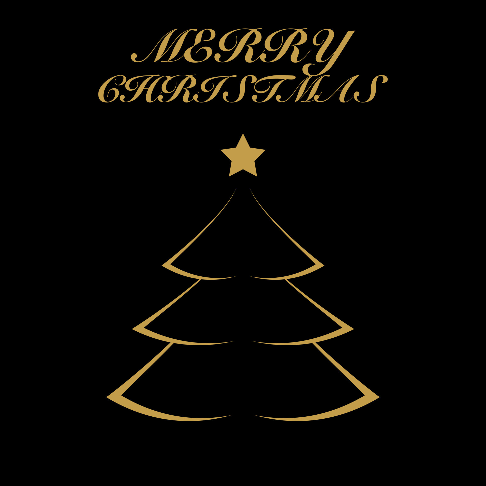 Christmas tree with a star for christmas, vector illustration 11352271 ...