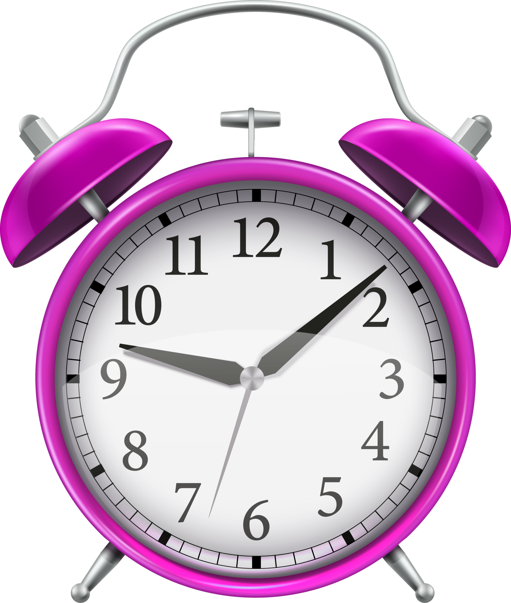 Pink color classic alarm clock 11356498 PNG Pink color classic alarm clock 11356498 PNG