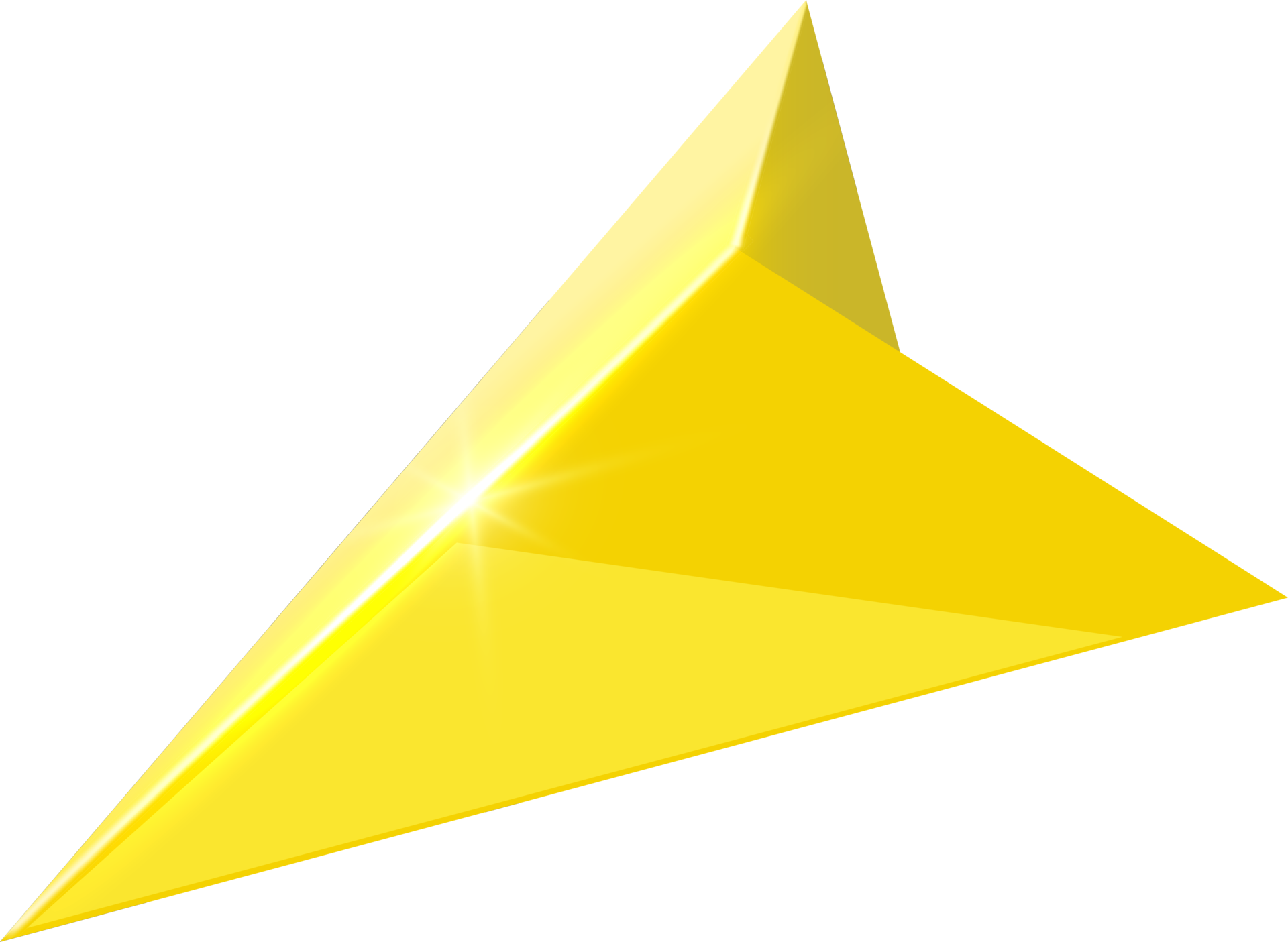 3D render yellow arrow pointer 11356553 PNG 3D render yellow arrow pointer 11356553 PNG