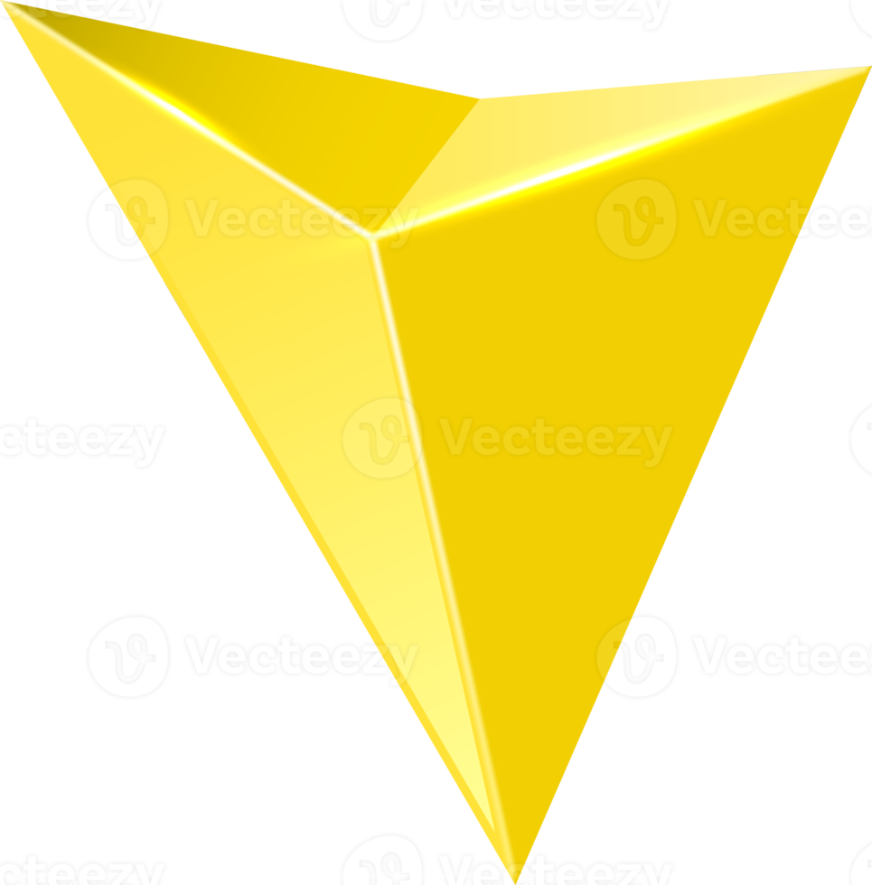3D render yellow arrow pointer 11356566 PNG 3D render yellow arrow pointer 11356566 PNG