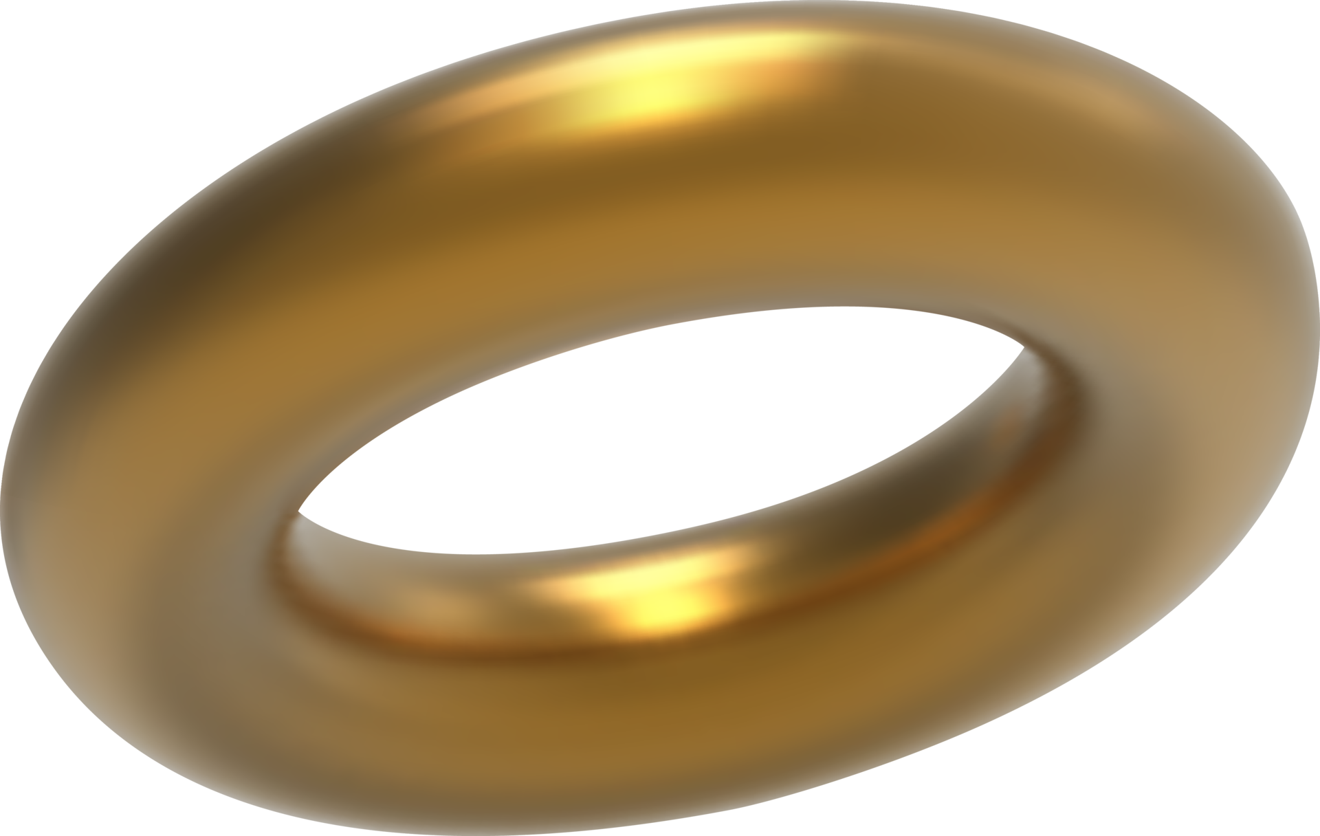 goldener Torus 3d 11356641 PNG