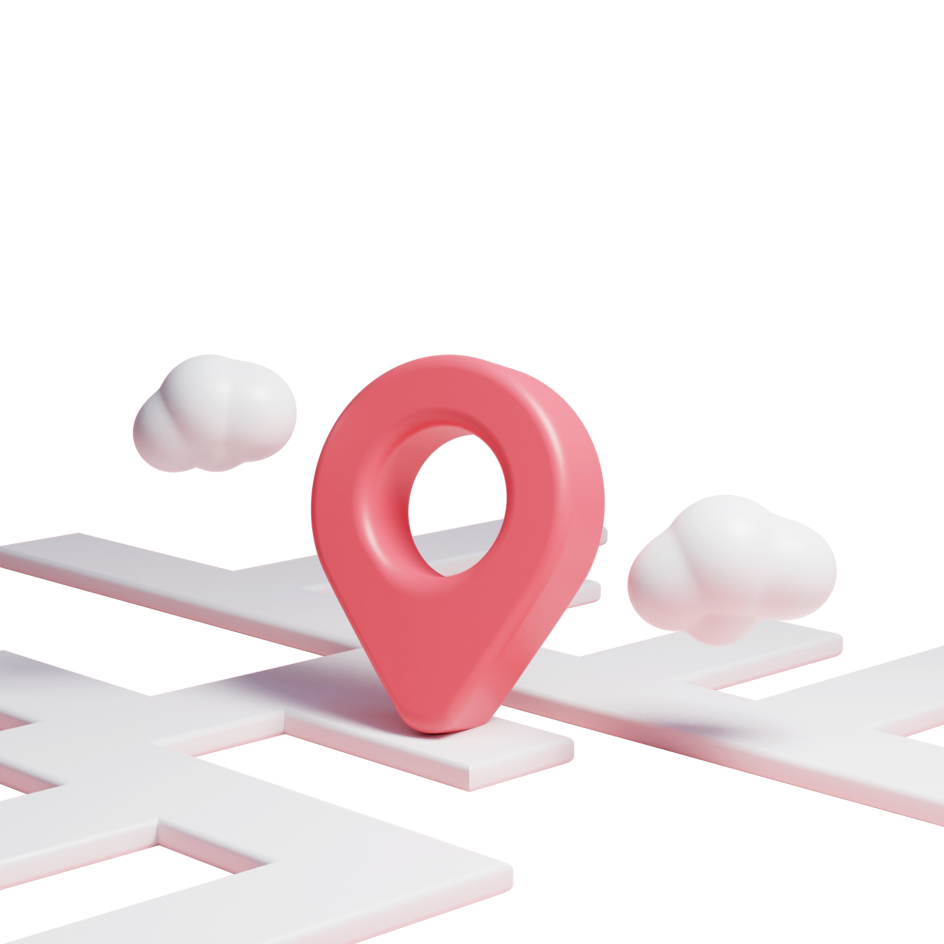 Location Pin 3d Render With Roadmap Or 3d Location Sign With Road Map 11361451 Png