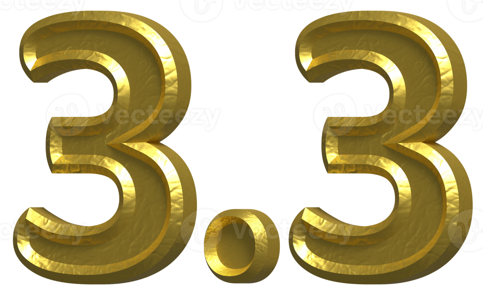 3.3 Sale 3D Number Illustration Concept Design 11362401 PNG