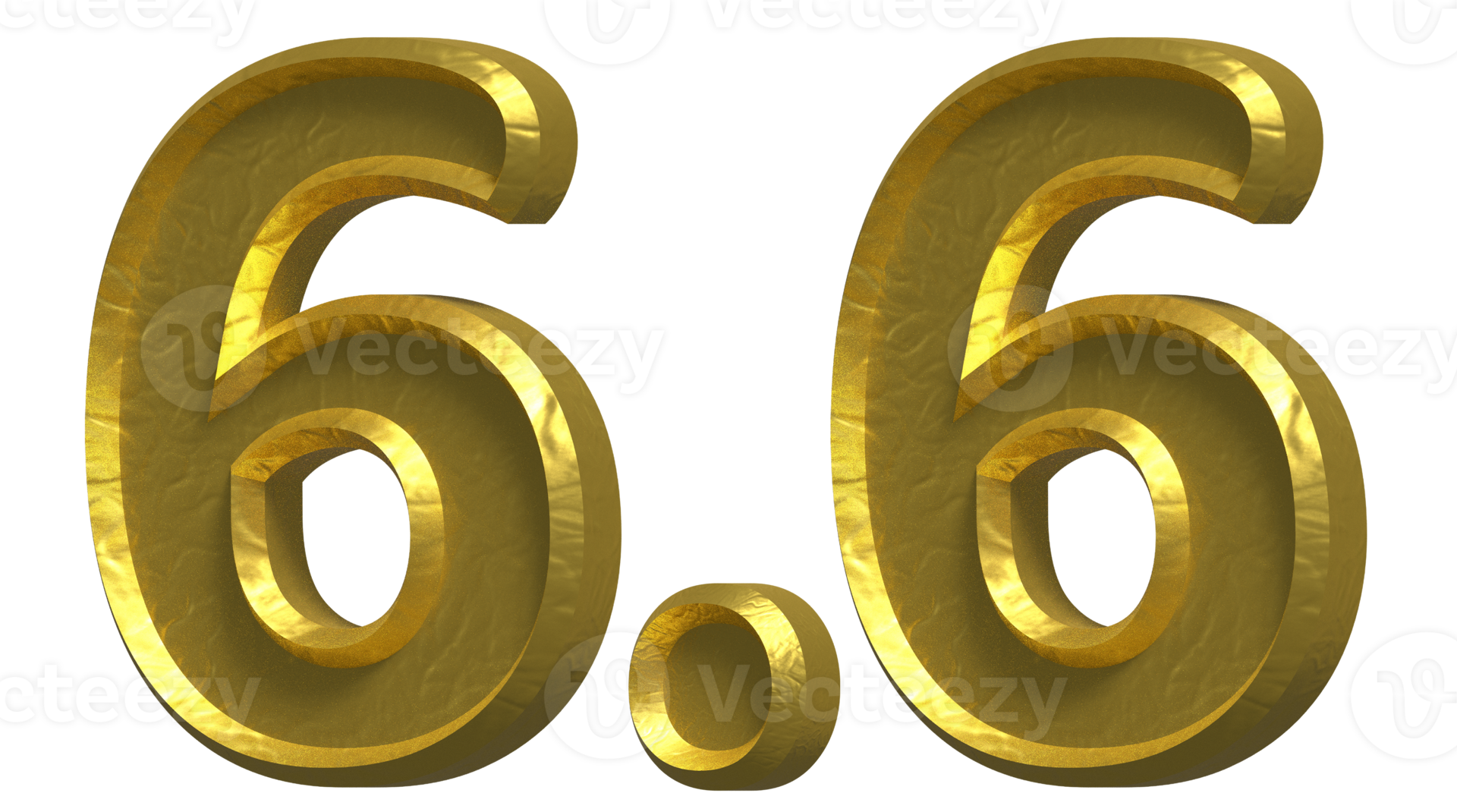 6.6 diseño de concepto de ilustración de número 3d de venta 11362402 PNG