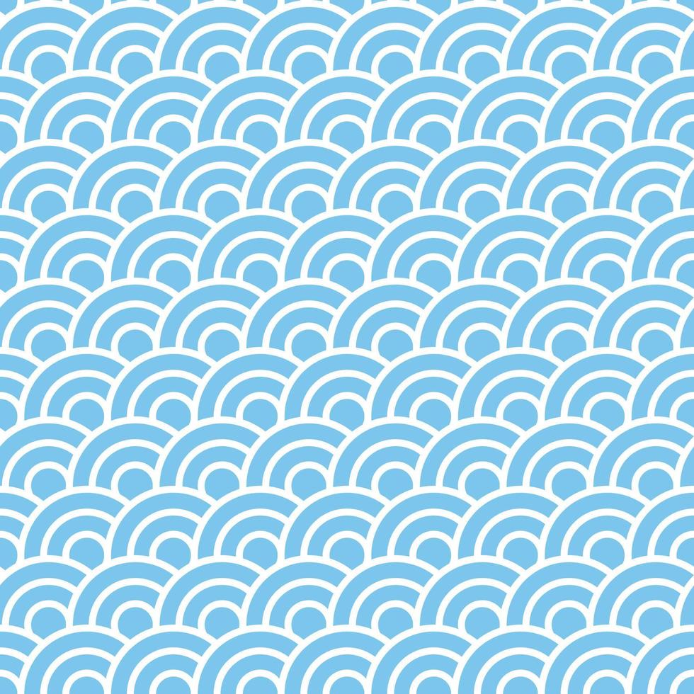 Wave simple seamless blue and white pattern 11363066 Vector Art at Vecteezy