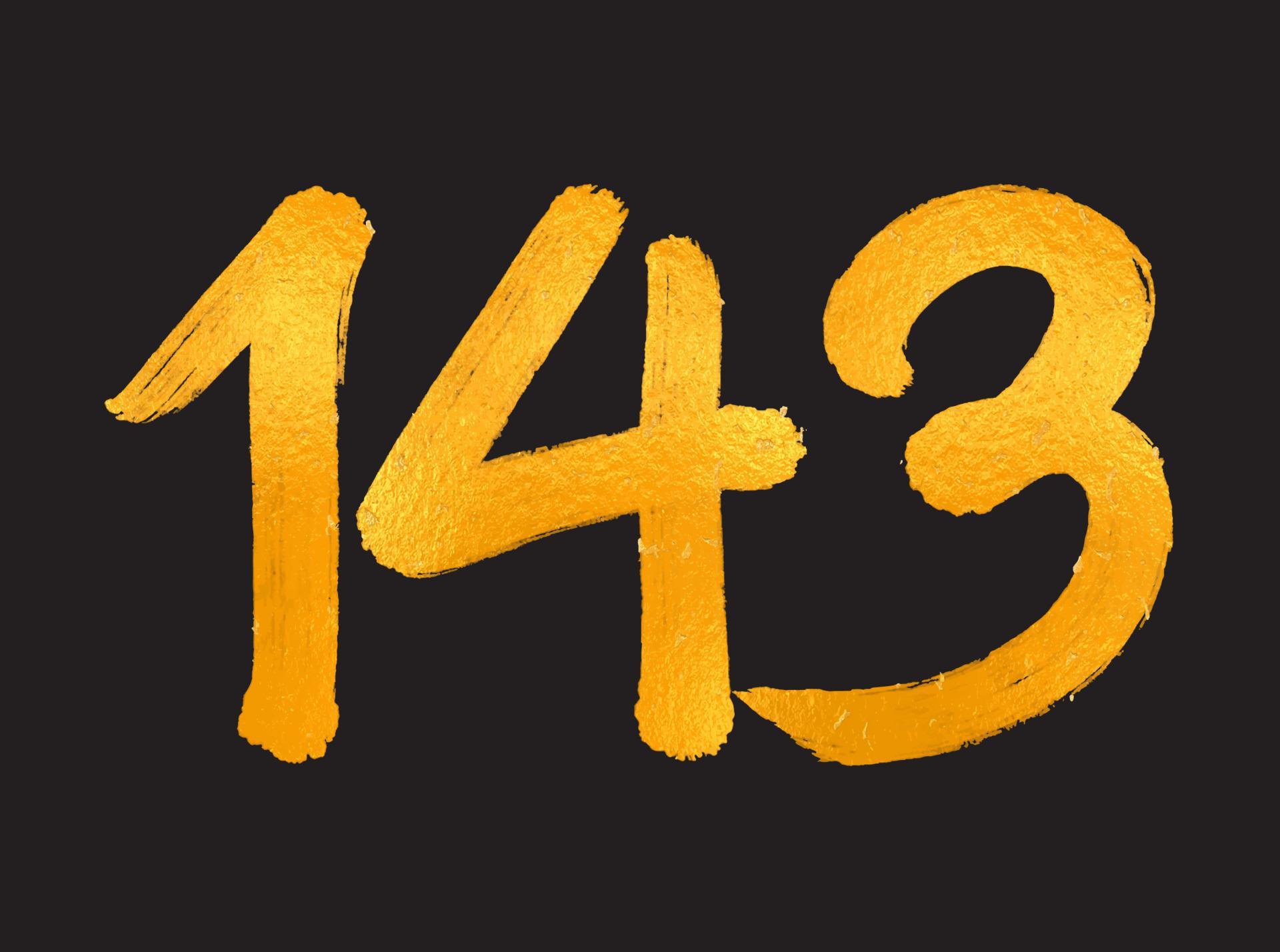 143 Number logo vector illustration, 143 Years Anniversary Celebration Vector Template, 143th ...