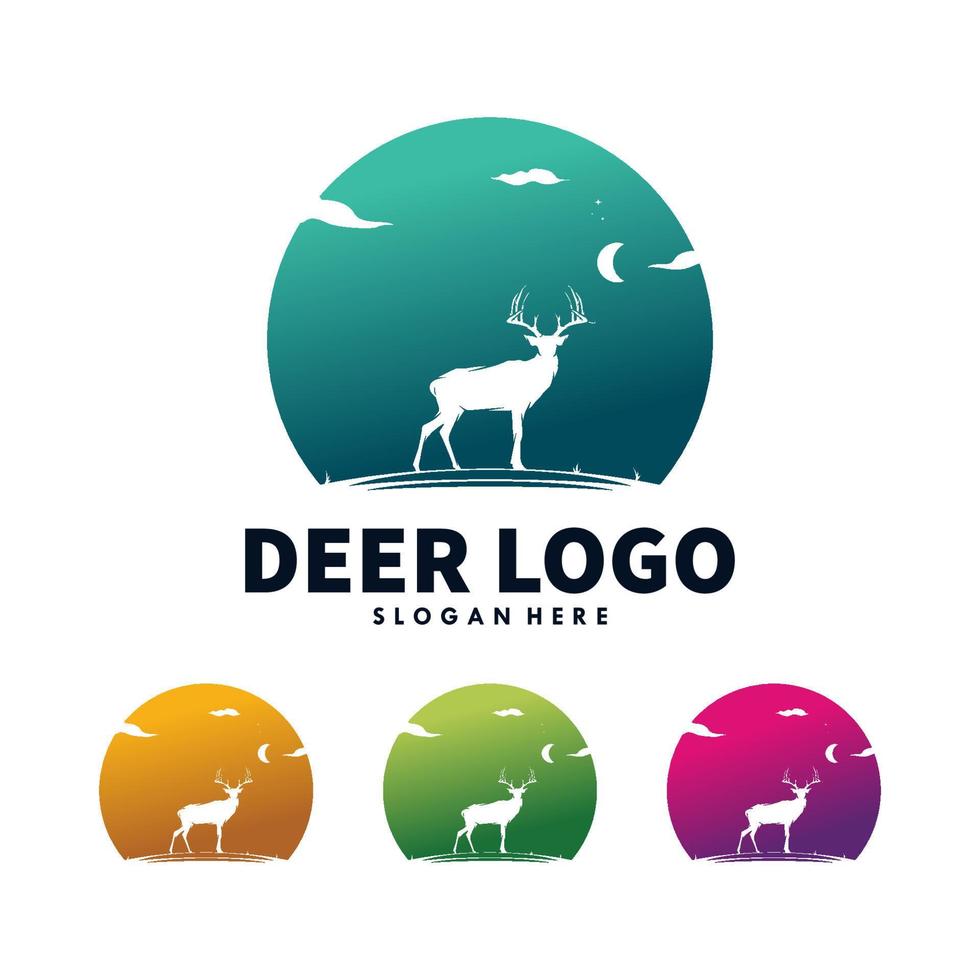 Vintage Deer Logo design template 11373536 Vector Art at Vecteezy