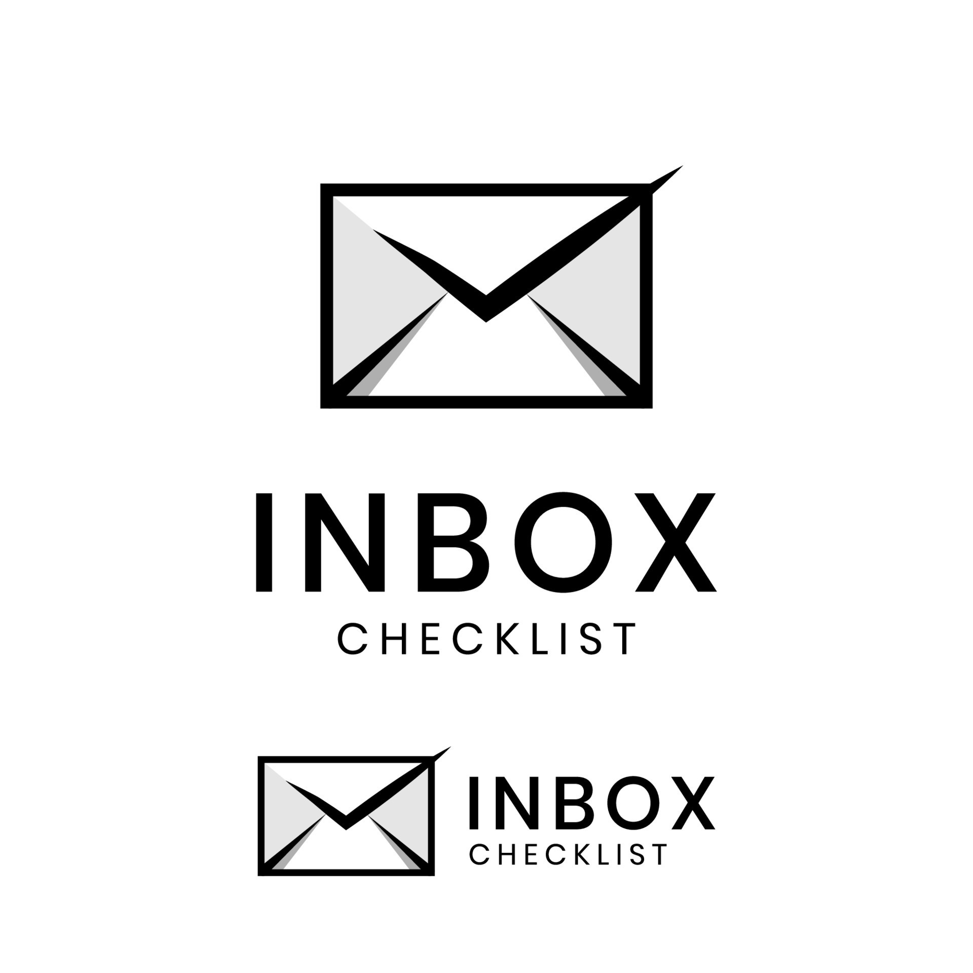 vector email logo symbol elements. inbox checklist envelope icon design ...