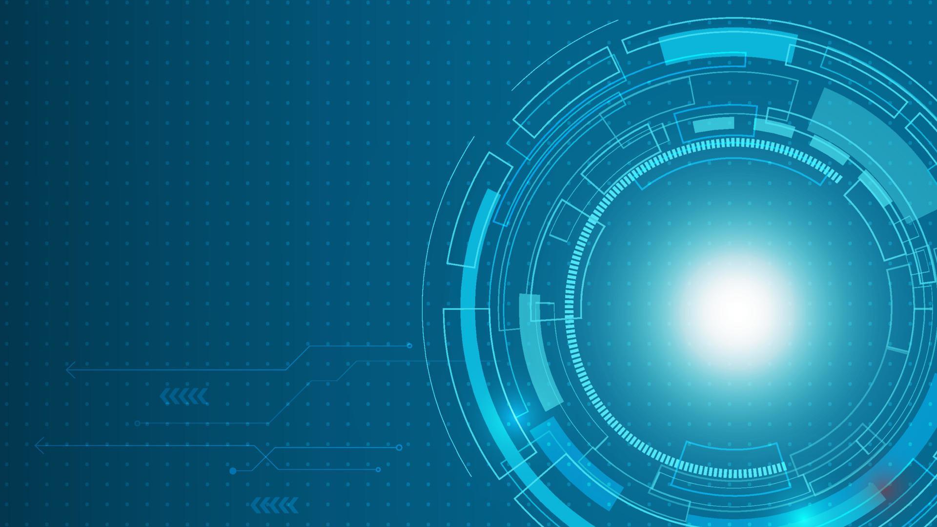 Abstract technology background template with circle line and copyspace ...