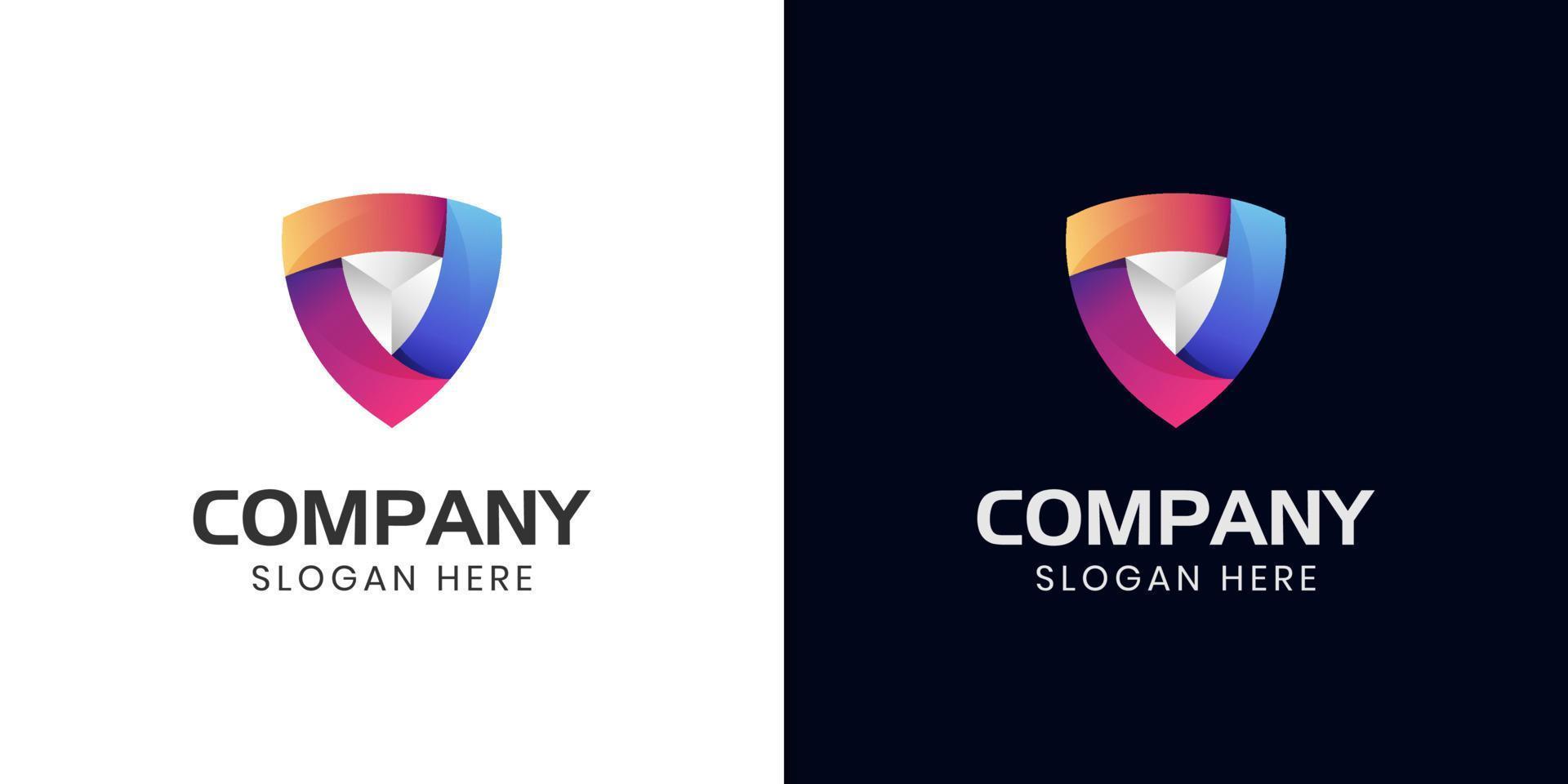 gradient defense shield logo for protection symbol, internet data ... gradient defense shield logo for protection symbol, internet data ...