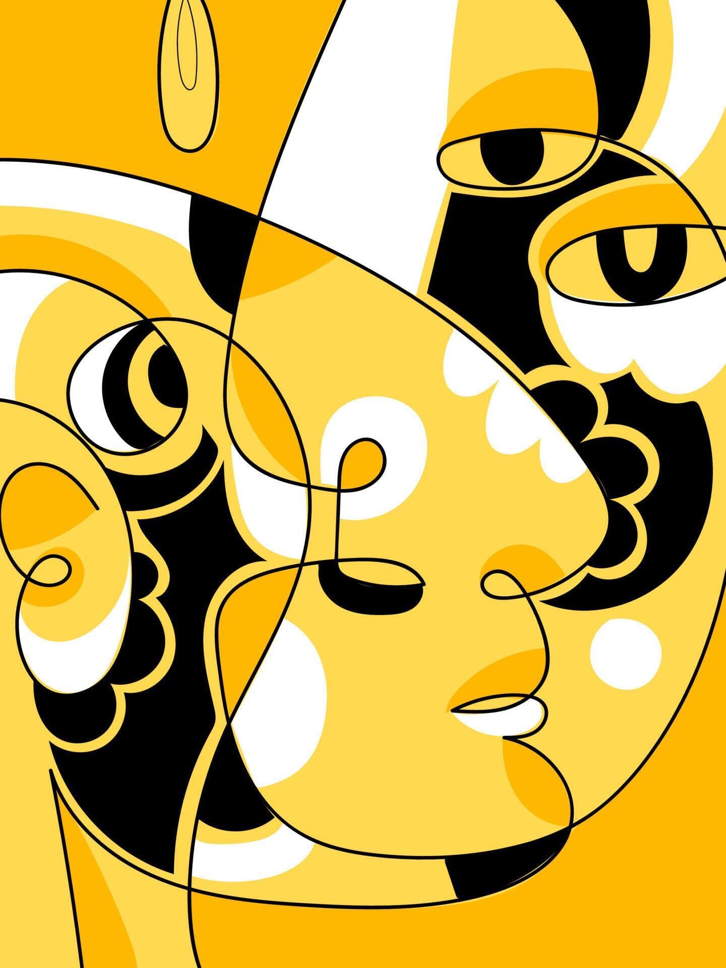 Abstract line drawing vector illustration. 11379950 Vector Art at Vecteezy