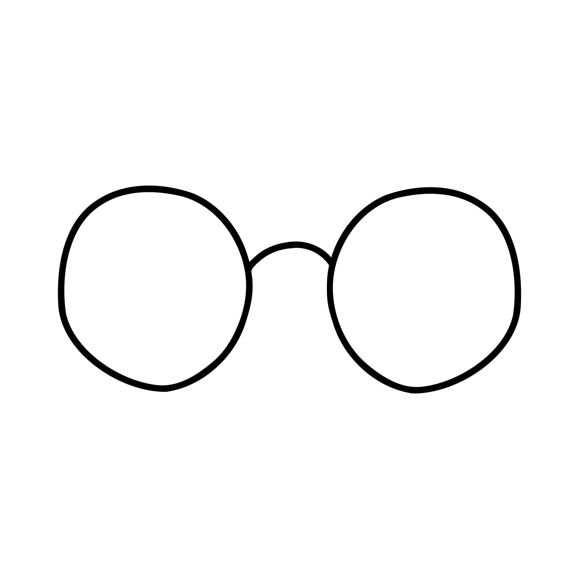 Hand Drawn Doodle Glasses Vector Sketch Illustration Of Black Outline Round Eyeglasses Linear