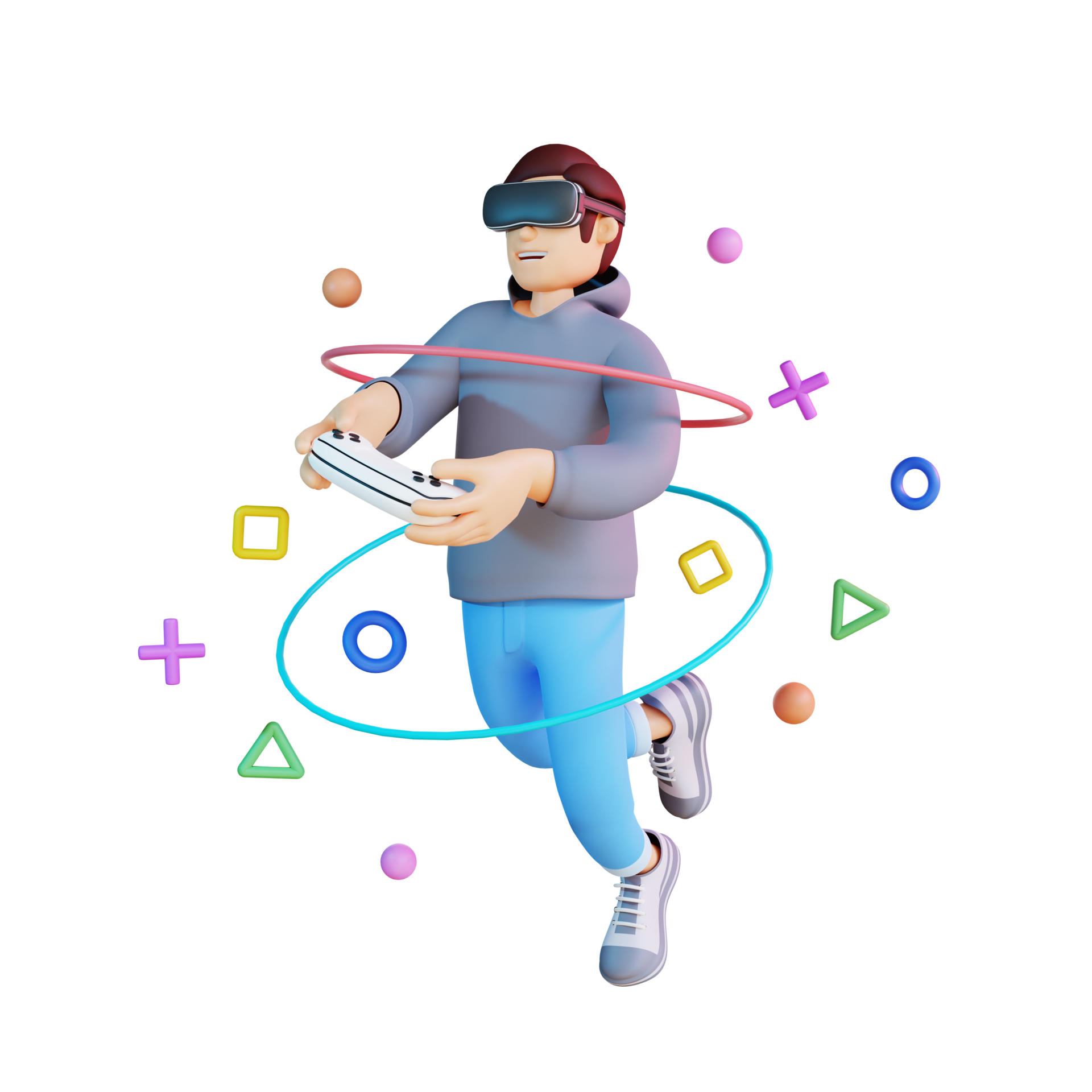 young man playing virtual reality 3d character illustration 11382020 PNG young man playing virtual reality 3d character illustration 11382020 PNG