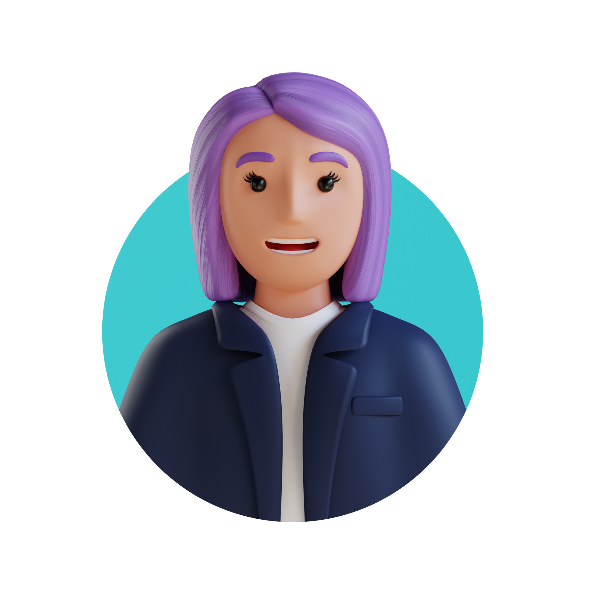 retrato de avatar de dibujos animados 3d de mujer de negocios de pelo ... retrato de avatar de dibujos animados 3d de mujer de negocios de pelo ...