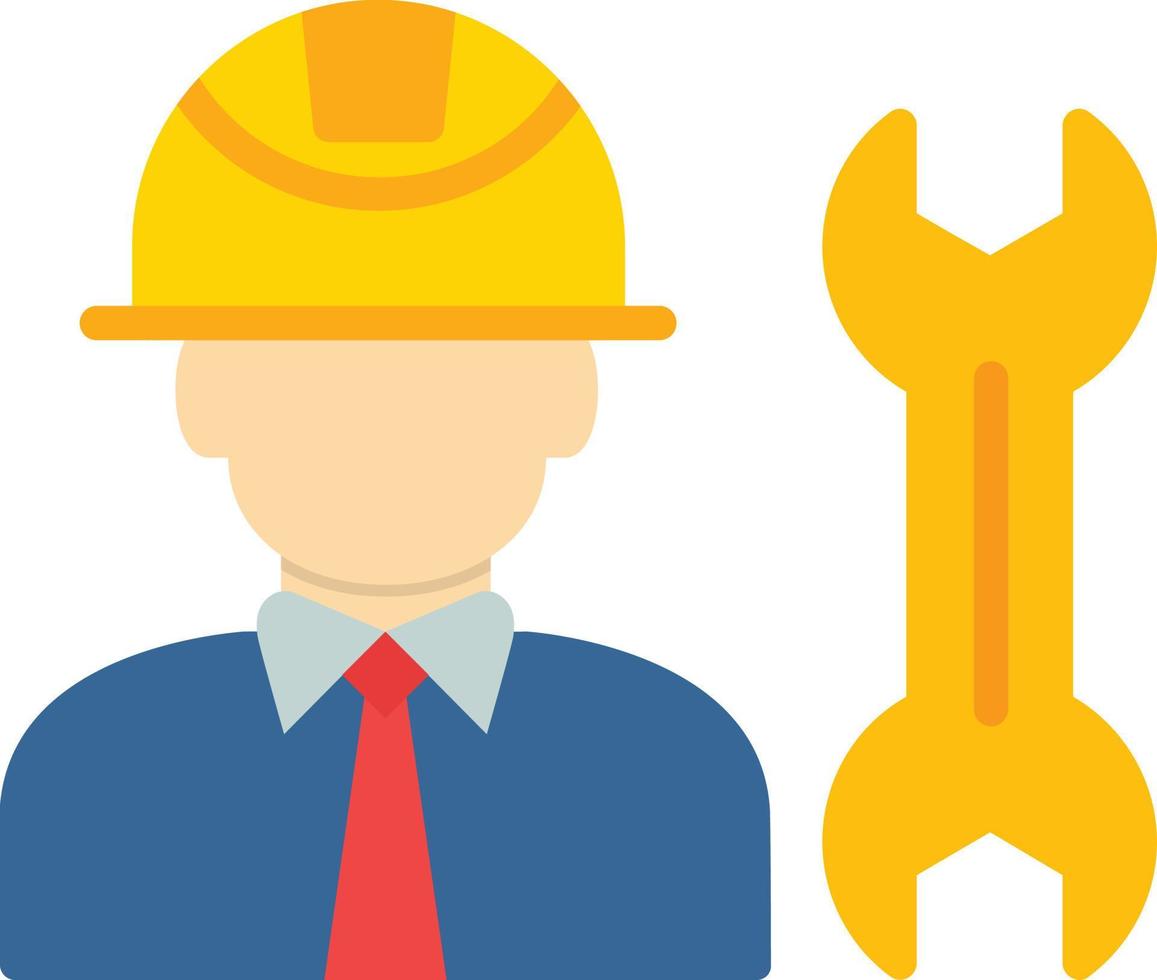 Engineer Flat Icon 11382610 Vector Art at Vecteezy