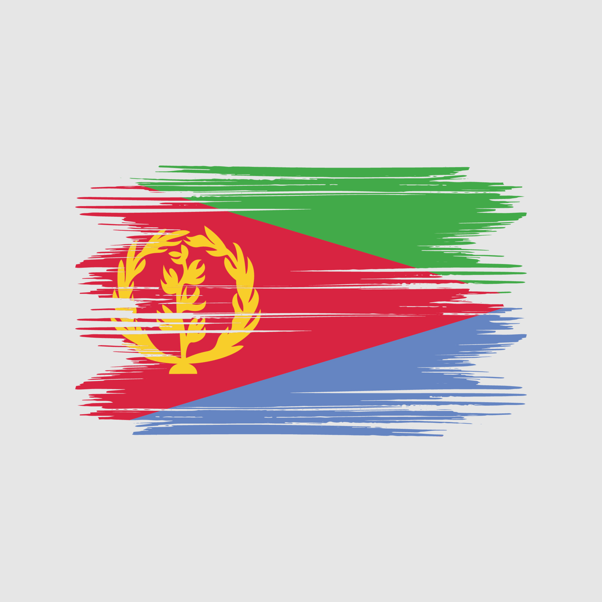 Eritrea Flag Design Free Vector 11383125 Vector Art At Vecteezy