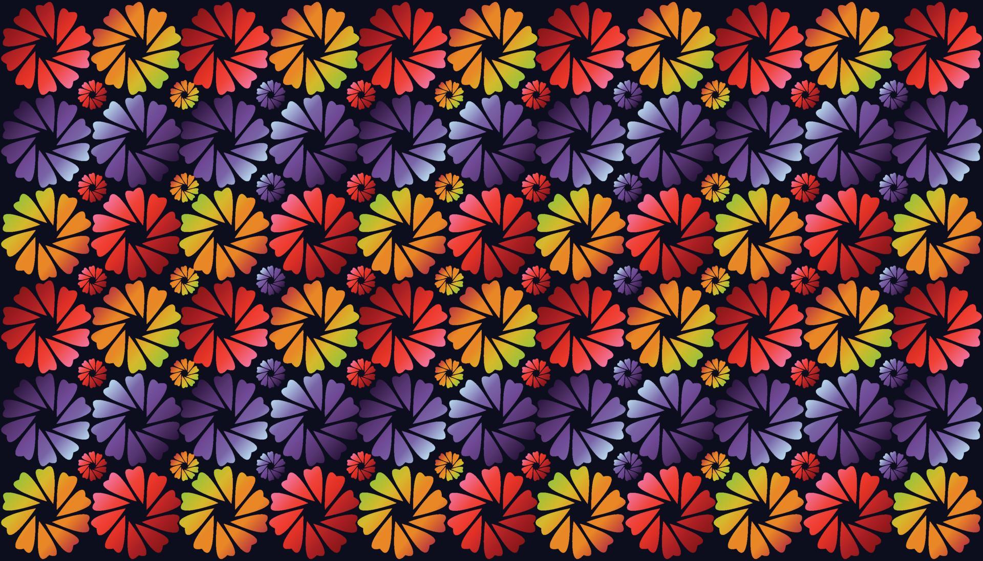 Painted flowers seamless vector background,repeating patterns,repeating ...